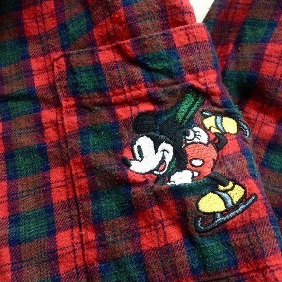 Disney | Intimates & Sleepwear | Disney Mickey Mouse Plaid 2 Piece ...